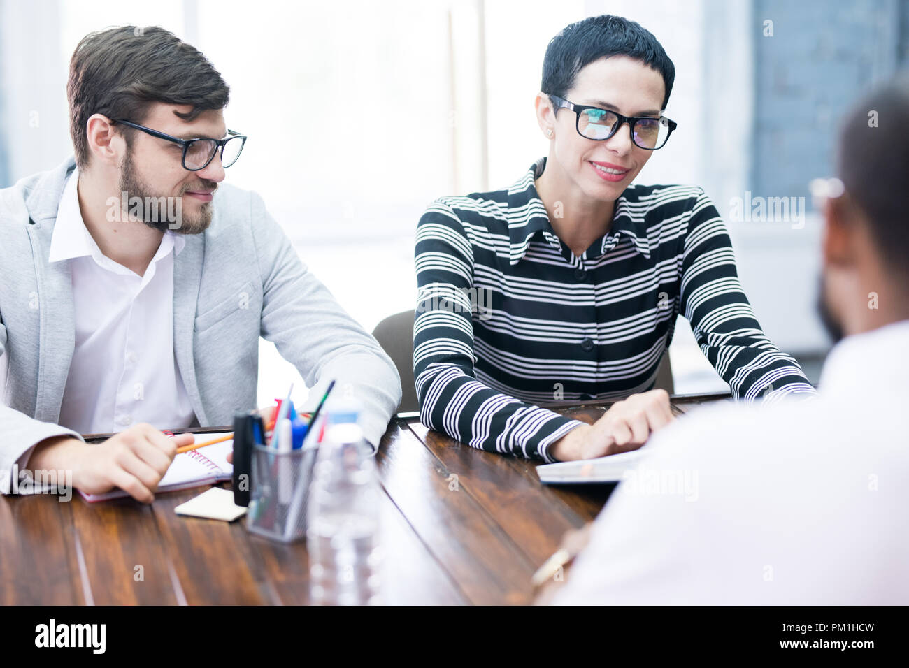 Business interview at office Stock Photo - Alamy