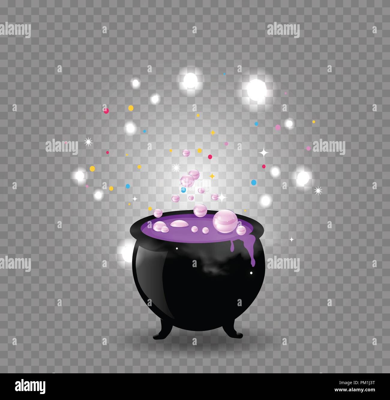 Halloween Witch Pot Clipart