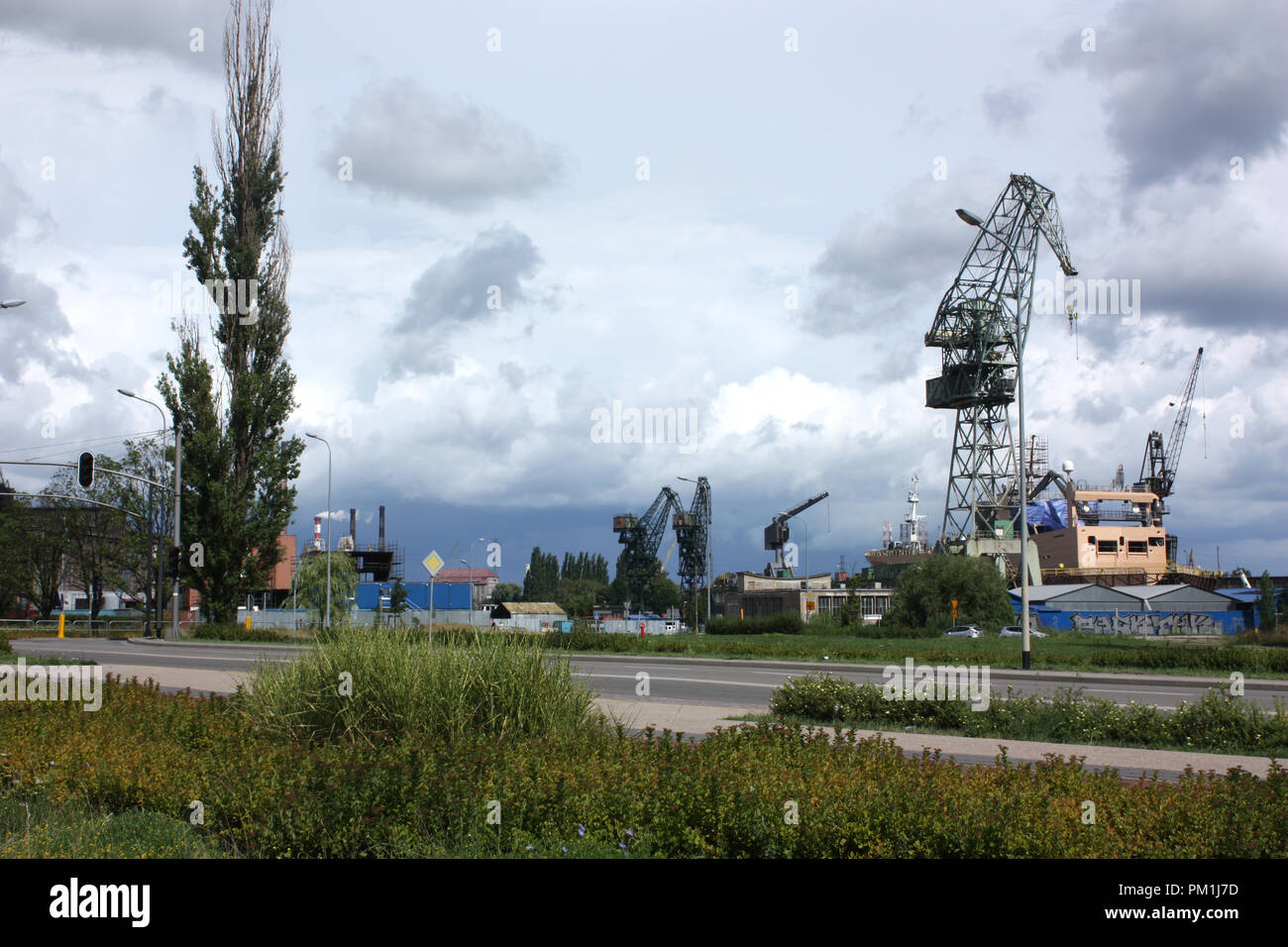 The Port of Gdansk in Poland where the Lenin Shipyard used to be ...