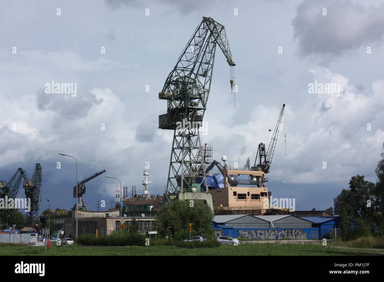 The Port of Gdansk in Poland where the Lenin Shipyard used to be ...