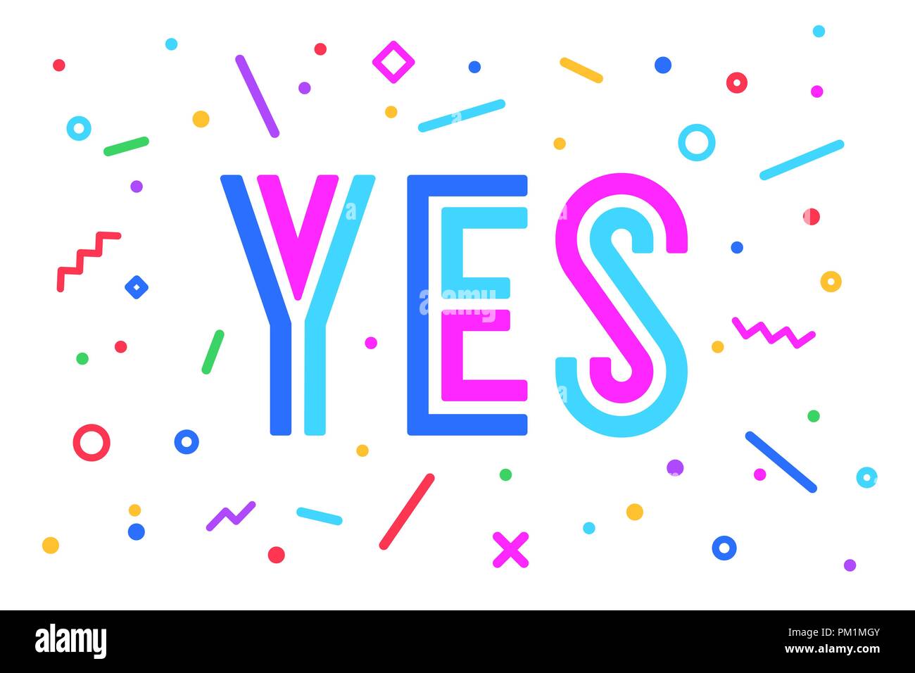 Yes poster hi-res stock photography and images - Alamy