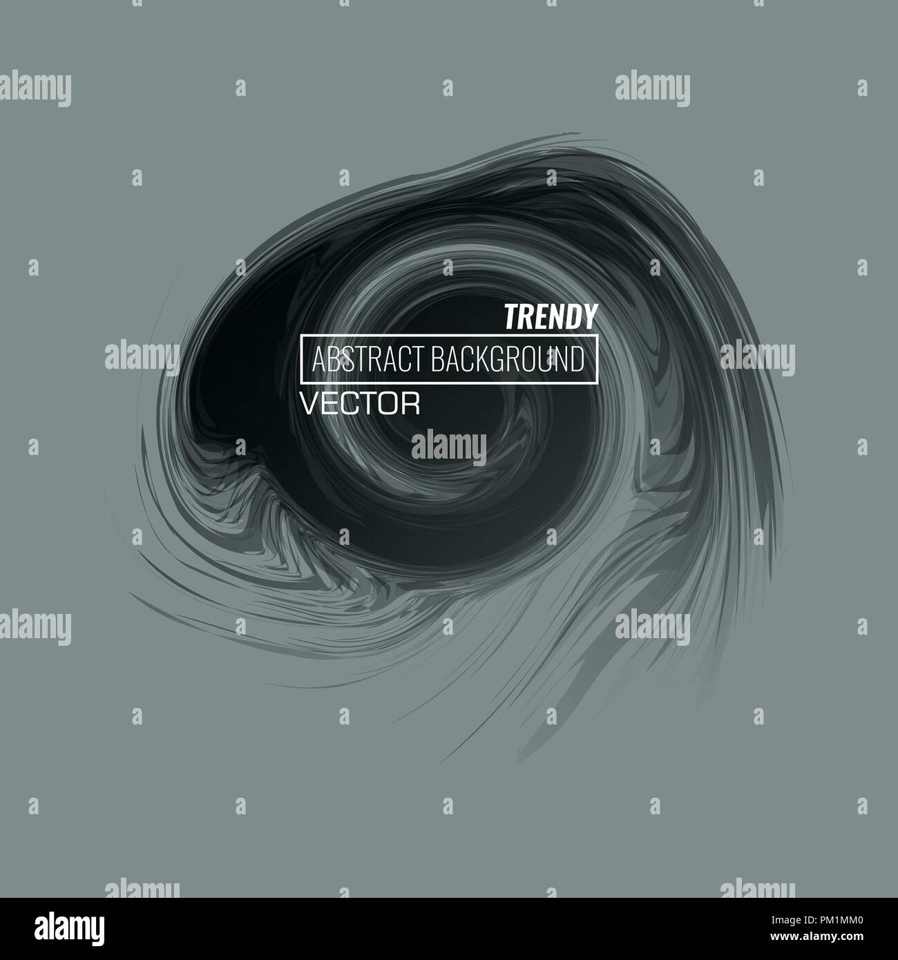 Magic abstract round style abstract grayscale background vector Stock ...