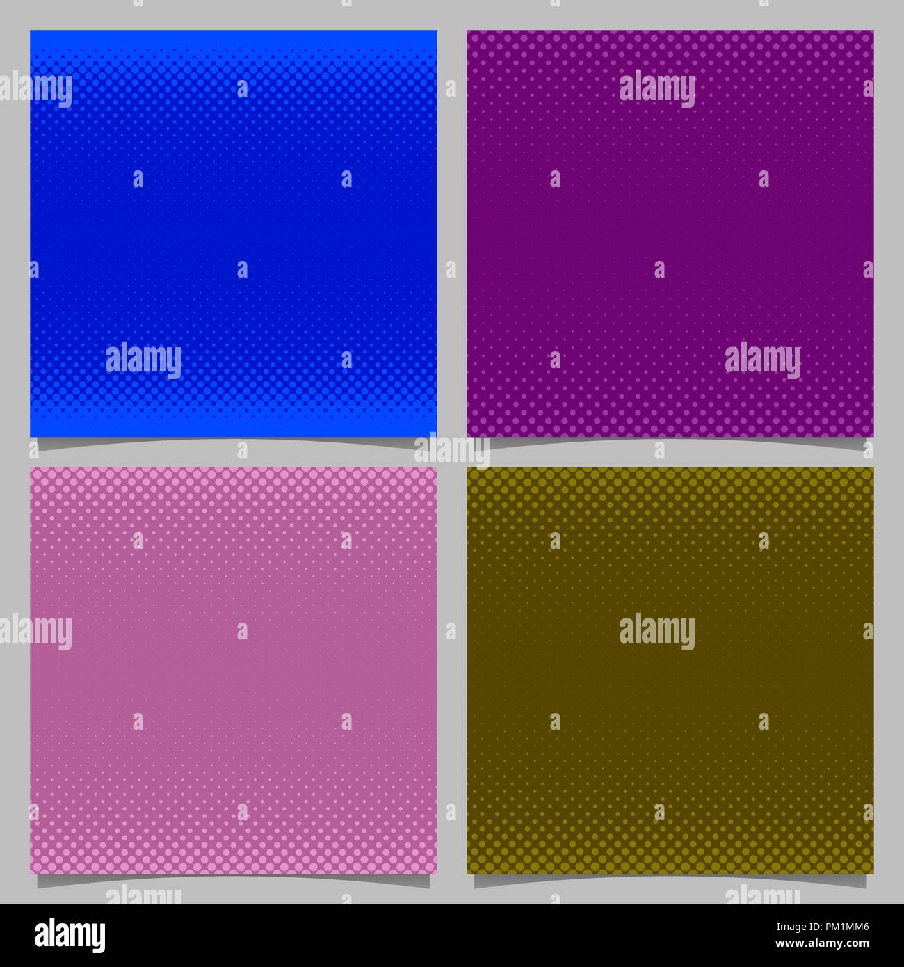 Geometrical Halftone Dot Pattern Background Set Vector Graphics Stock Vector Image And Art Alamy