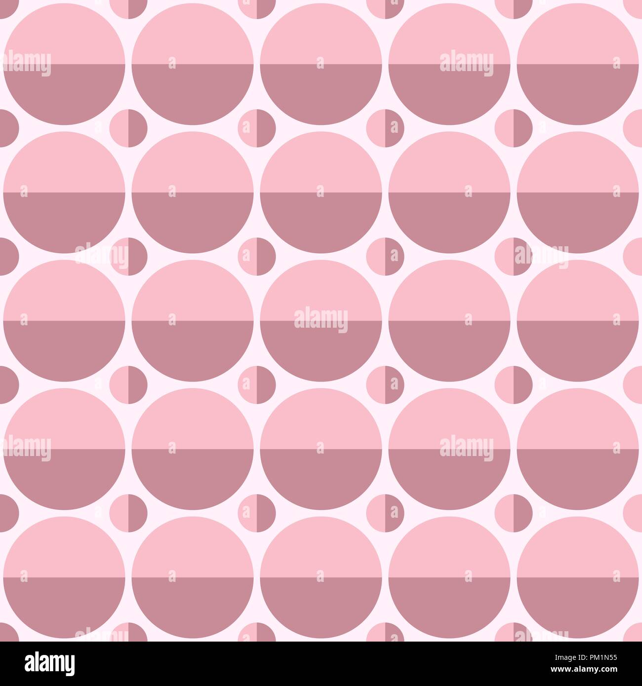 Simple seamless pattern - vector circle background illustration Stock ...