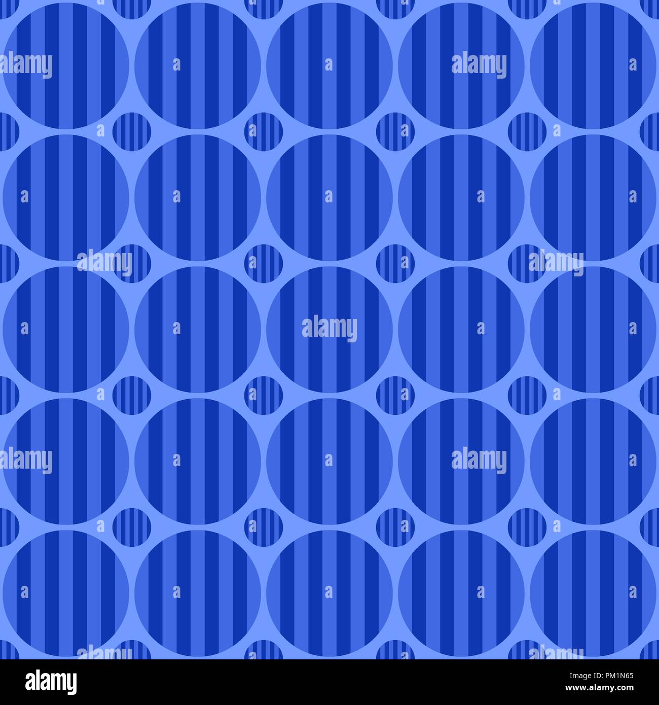 Blue abstract seamless circle pattern background design Stock Vector ...