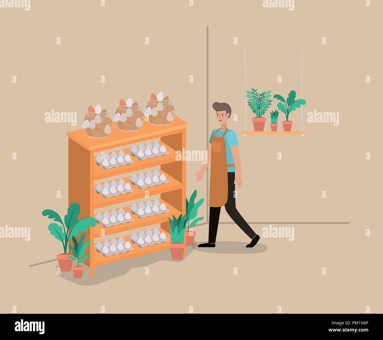 Botanic garden habitat Stock Vector Images - Alamy