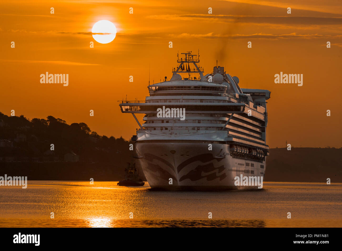 Cobh, Ireland. 03rd May 2017. Cruise liner Caribbean Princess arrives ...