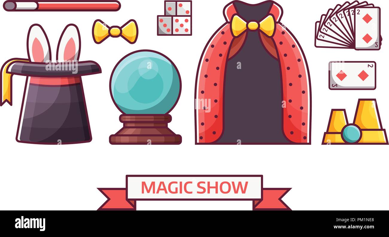 Magic Show Icons Stock Vector Image & Art - Alamy