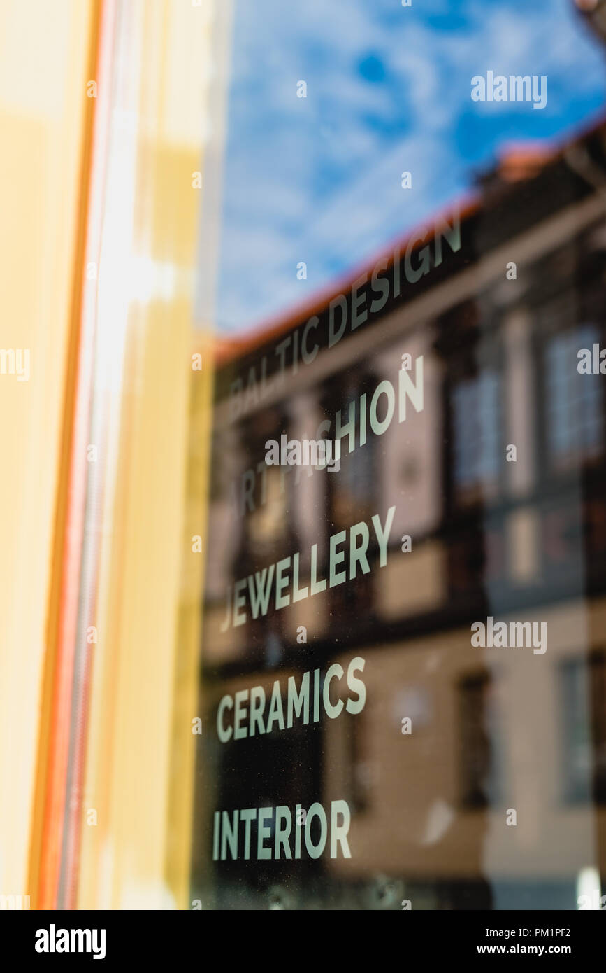 Reflection of a building through a window Stock Photo - Alamy