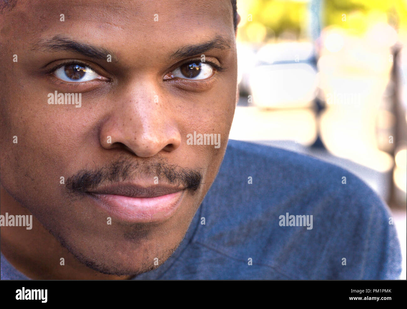 Black Guy Close Up Picture Stock Photo - Alamy