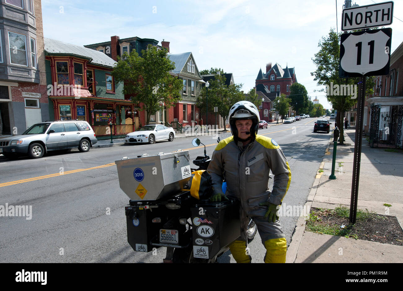 UNITED STATES - 2013: Old Route 11 in downtown Martensburg West ...
