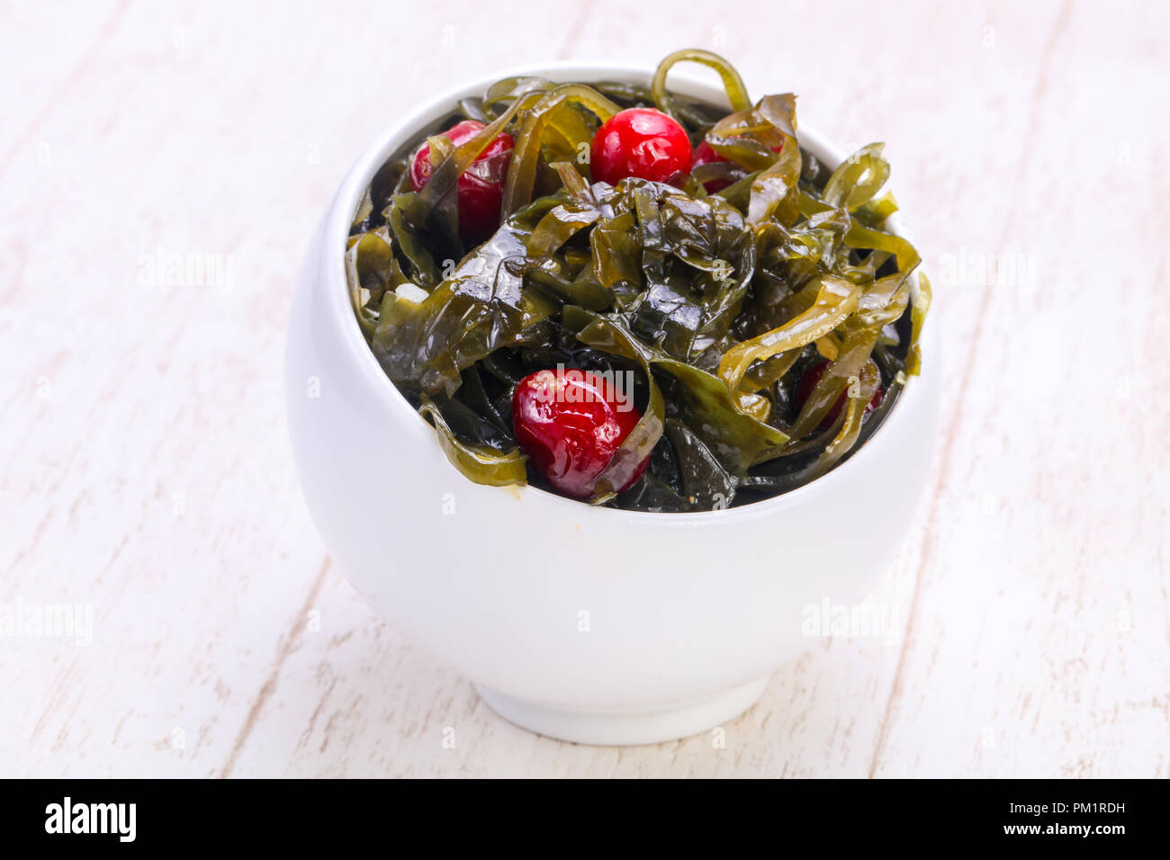 Pickled sea kale in the bowl Stock Photo - Alamy