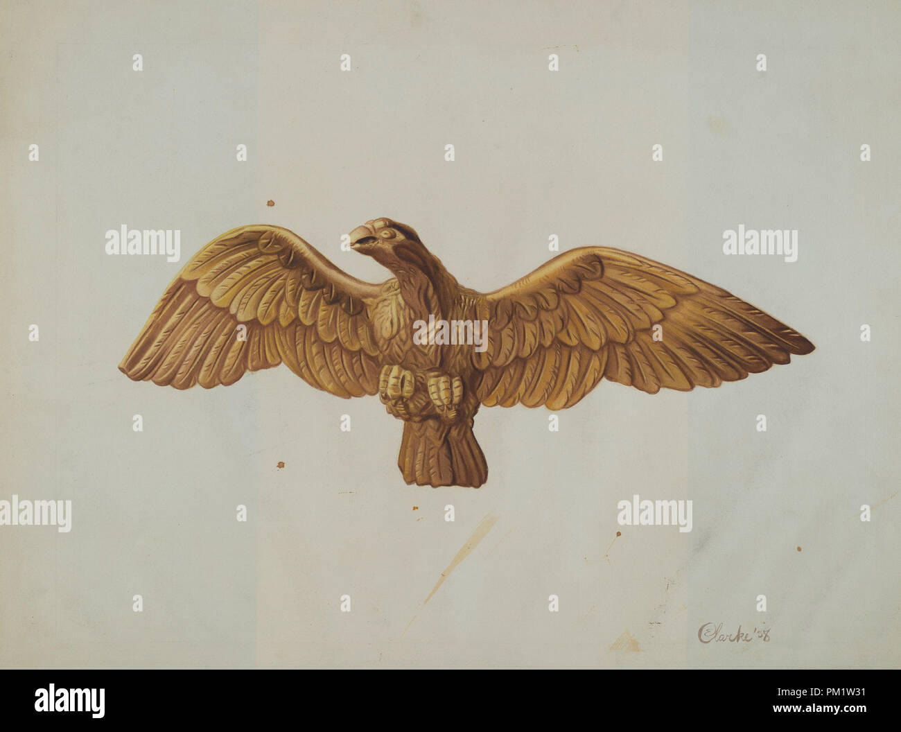 Eagle. Dated: 1938. Dimensions: overall: 35.5 x 45.6 cm (14 x 17 15/16 ...