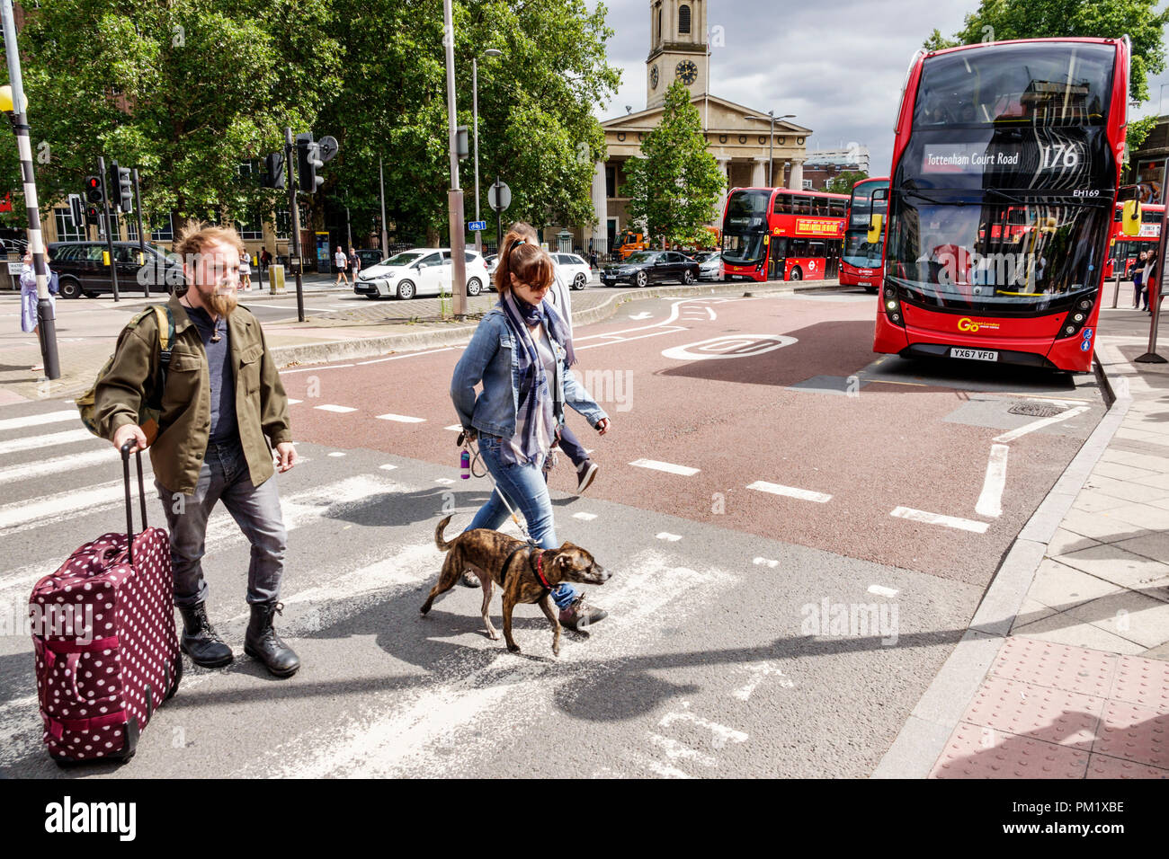 Marked pedestrian crossing hi-res stock photography and images - Alamy