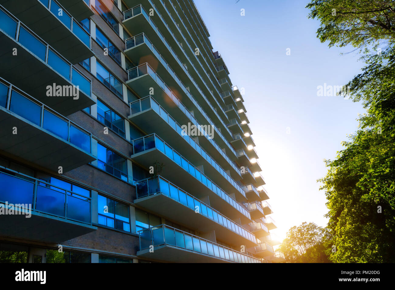 Toronto apartment building complex in midtown Stock Photo - Alamy