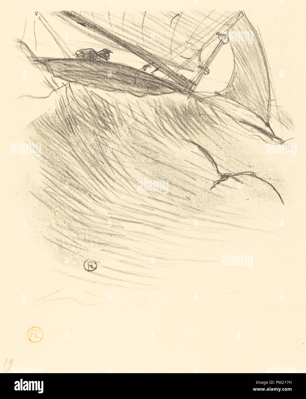 Les hirondelles de mer. Dated: 1895. Medium: lithograph in black on ...