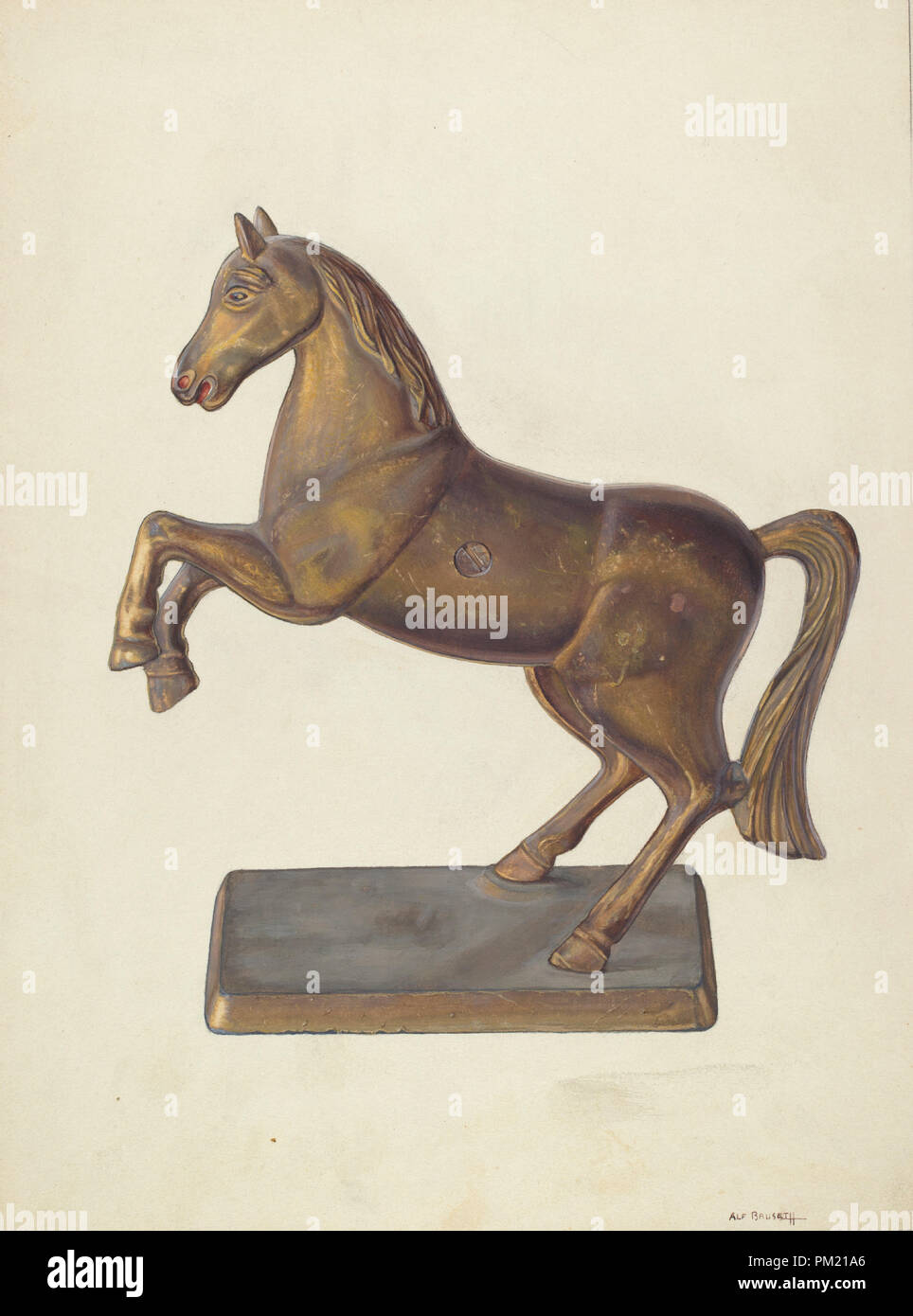 Horse rearing back hi-res stock photography and images - Alamy