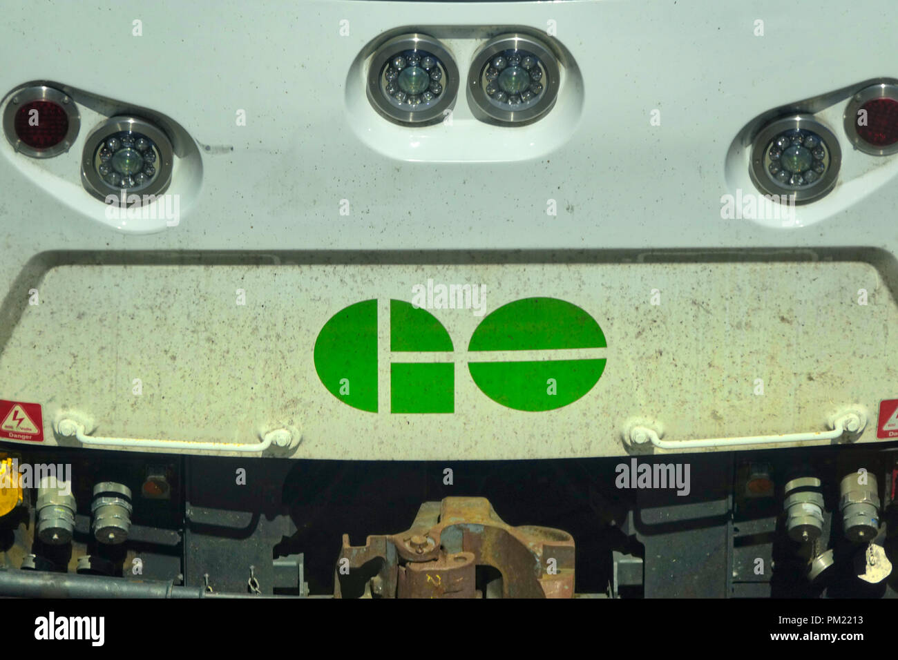 Toronto, Ontario, Canada-June 26, 2018: Toronto Go Train arriving at ...