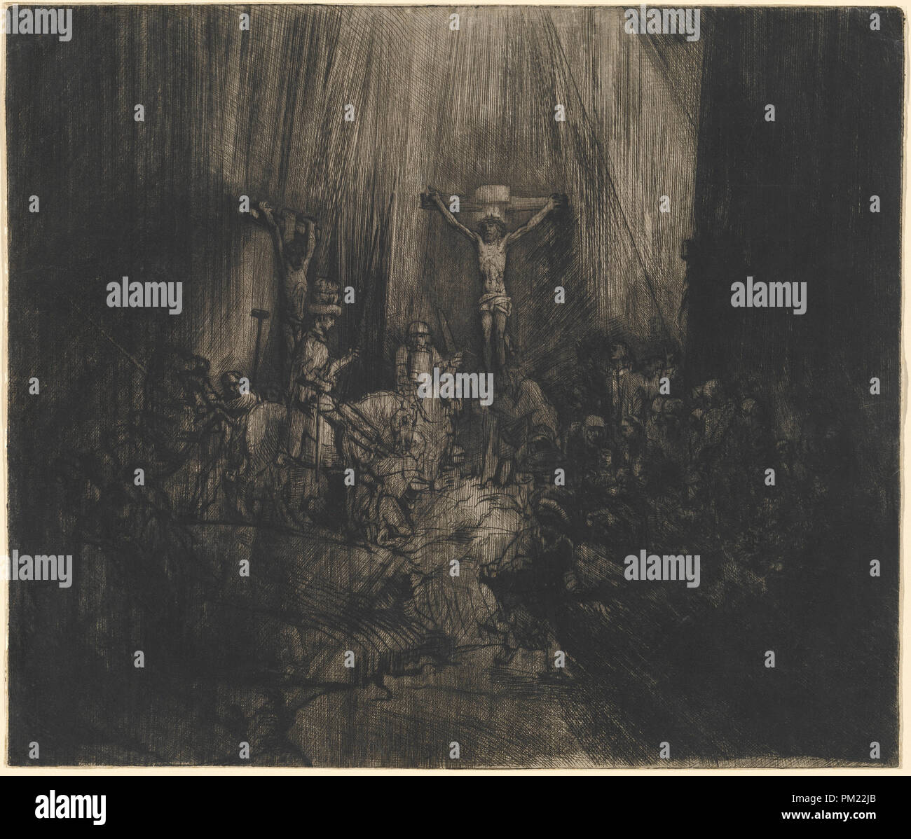 Christ crucified between two thieves hi-res stock photography and ...