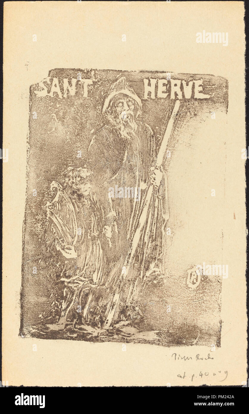 Saint Herve. Medium: gypsograph. Museum: National Gallery of Art ...