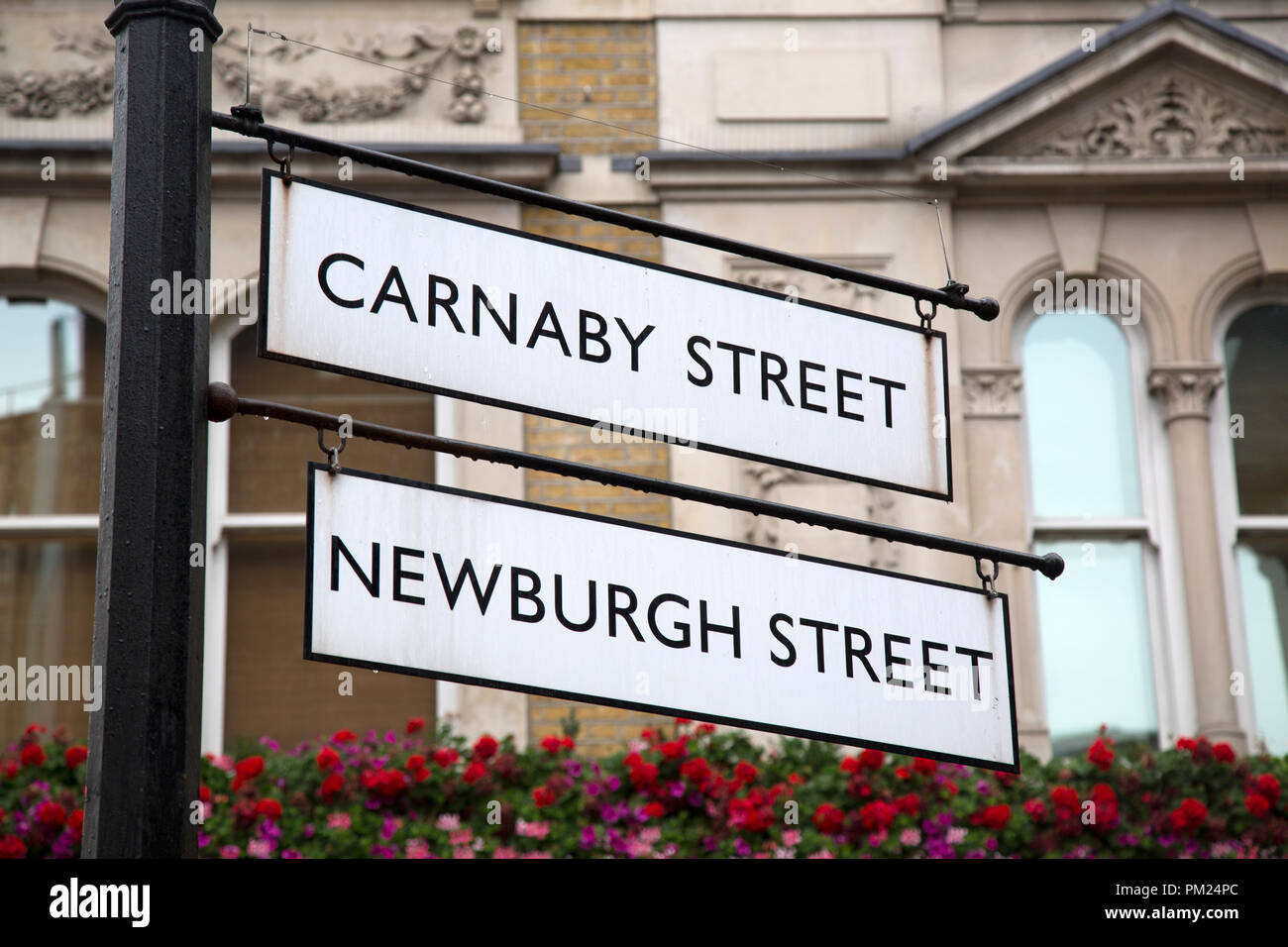 Carnaby and Newburgh Street Sign; London; England; UK Stock Photo - Alamy