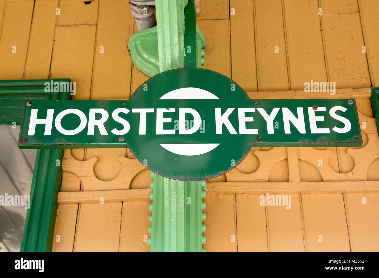 Horsted Keynes Train Staion Sign; Bluebell Railway; England; UK Stock ...