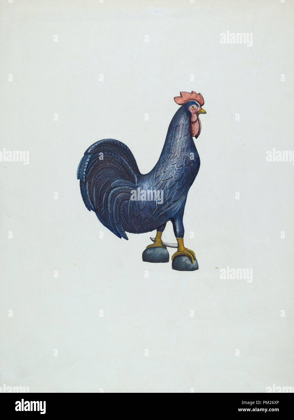 Wooden Rooster. Dated: 1935/1942. Dimensions: overall: 40.8 x 30.7 cm ...