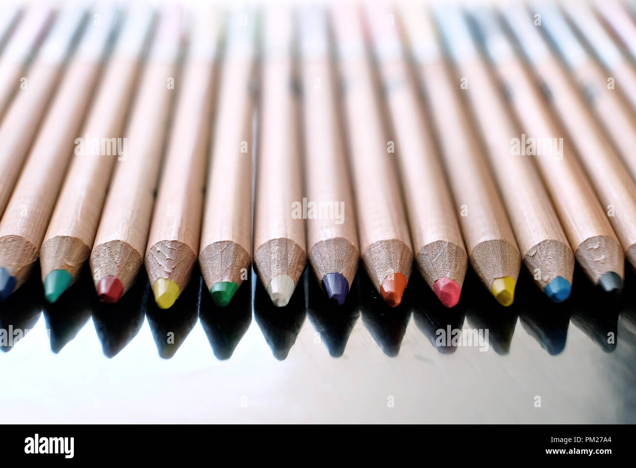 set of colored pencils Stock Photo - Alamy