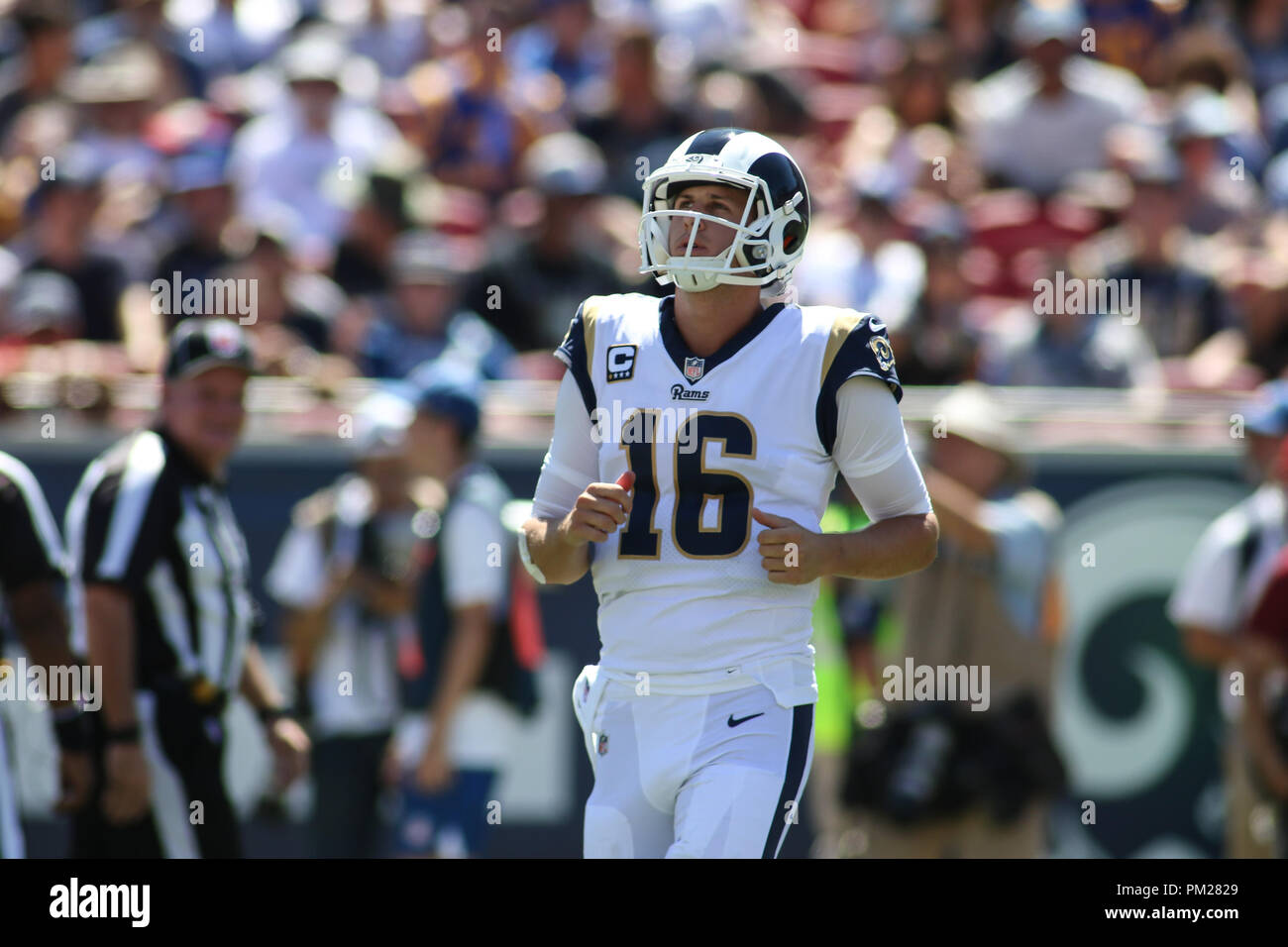 Los Angeles, CA, USA. 16th Sep, 2018. Los Angeles Rams quarterback ...