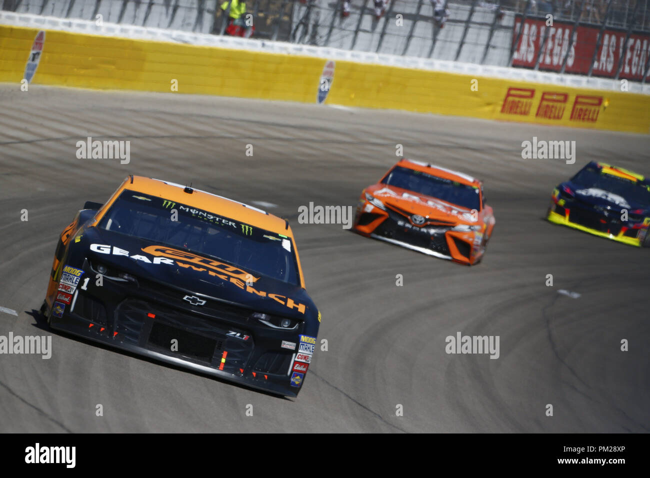 Las Vegas, Nevada, USA. 16th Sep, 2018. Jamie McMurray (1) brings his ...