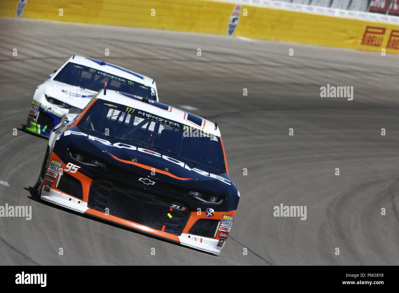 Las Vegas, Nevada, USA. 16th Sep, 2018. Regan Smith (95) brings his ...