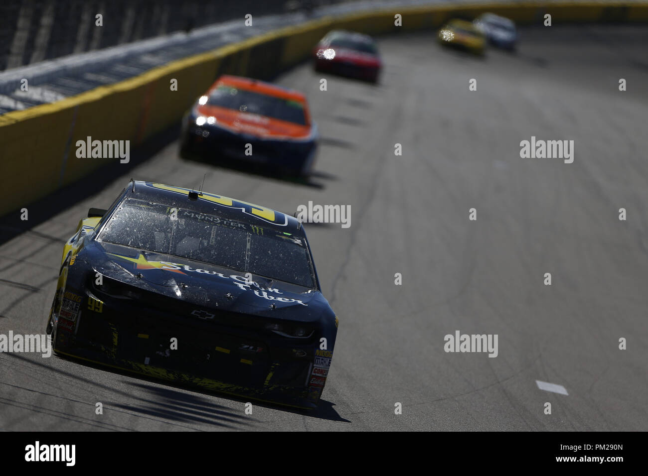 Las Vegas, Nevada, USA. 16th Sep, 2018. Kyle Weatherman (99) brings his ...