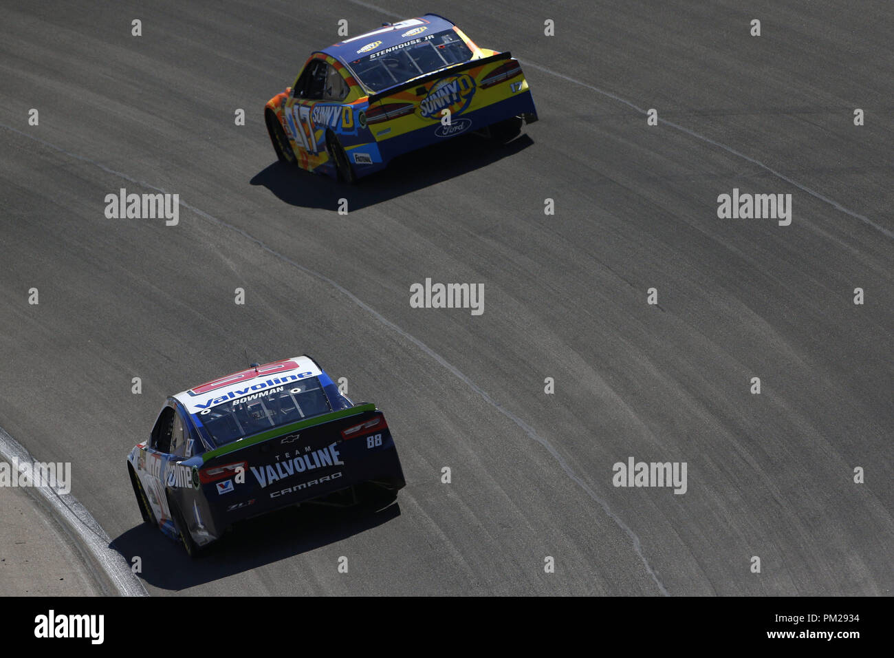 Las Vegas, Nevada, USA. 16th Sep, 2018. Ricky Stenhouse, Jr (17) brings ...