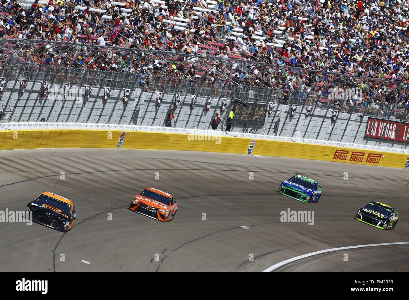 Las Vegas, Nevada, USA. 16th Sep, 2018. Jamie McMurray (1) brings his ...