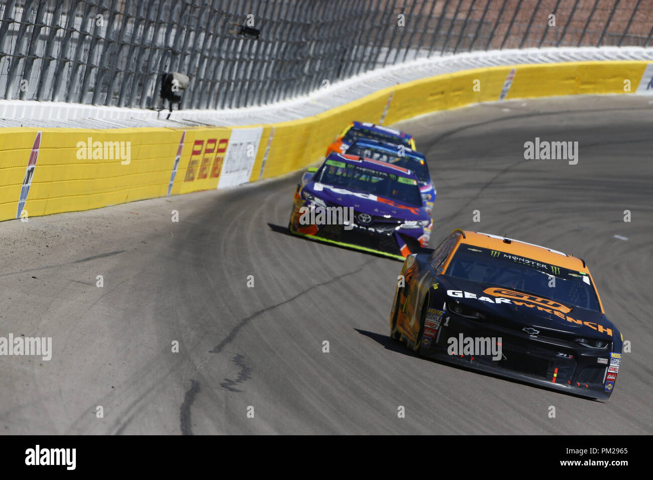 Las Vegas, Nevada, USA. 16th Sep, 2018. Jamie McMurray (1) races off ...