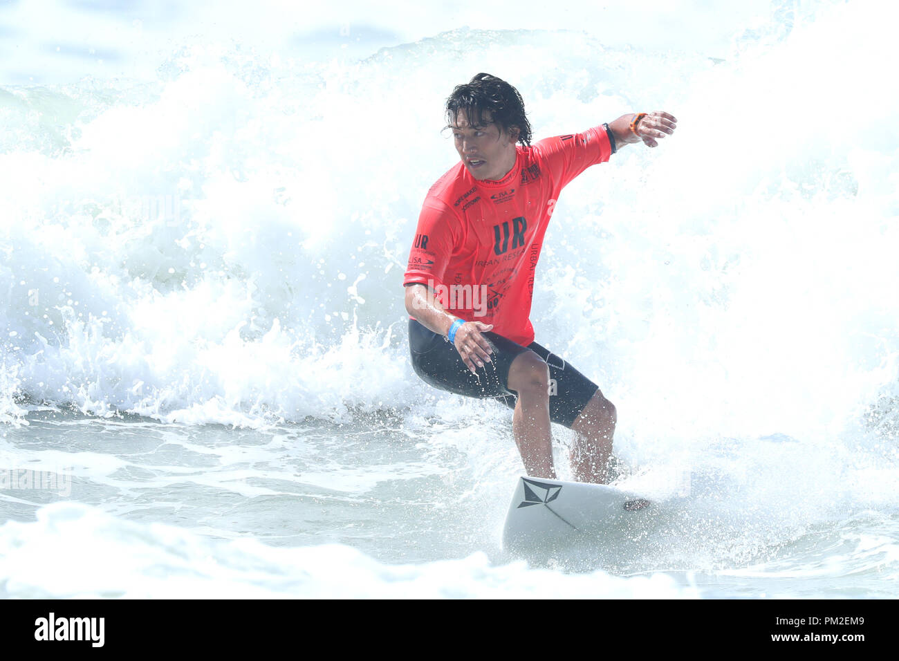 Aichi, Japan. 17th Sep, 2018. /Shun Murakami (JPN) Surfing : ISA World Surfing Games Men's heat ...