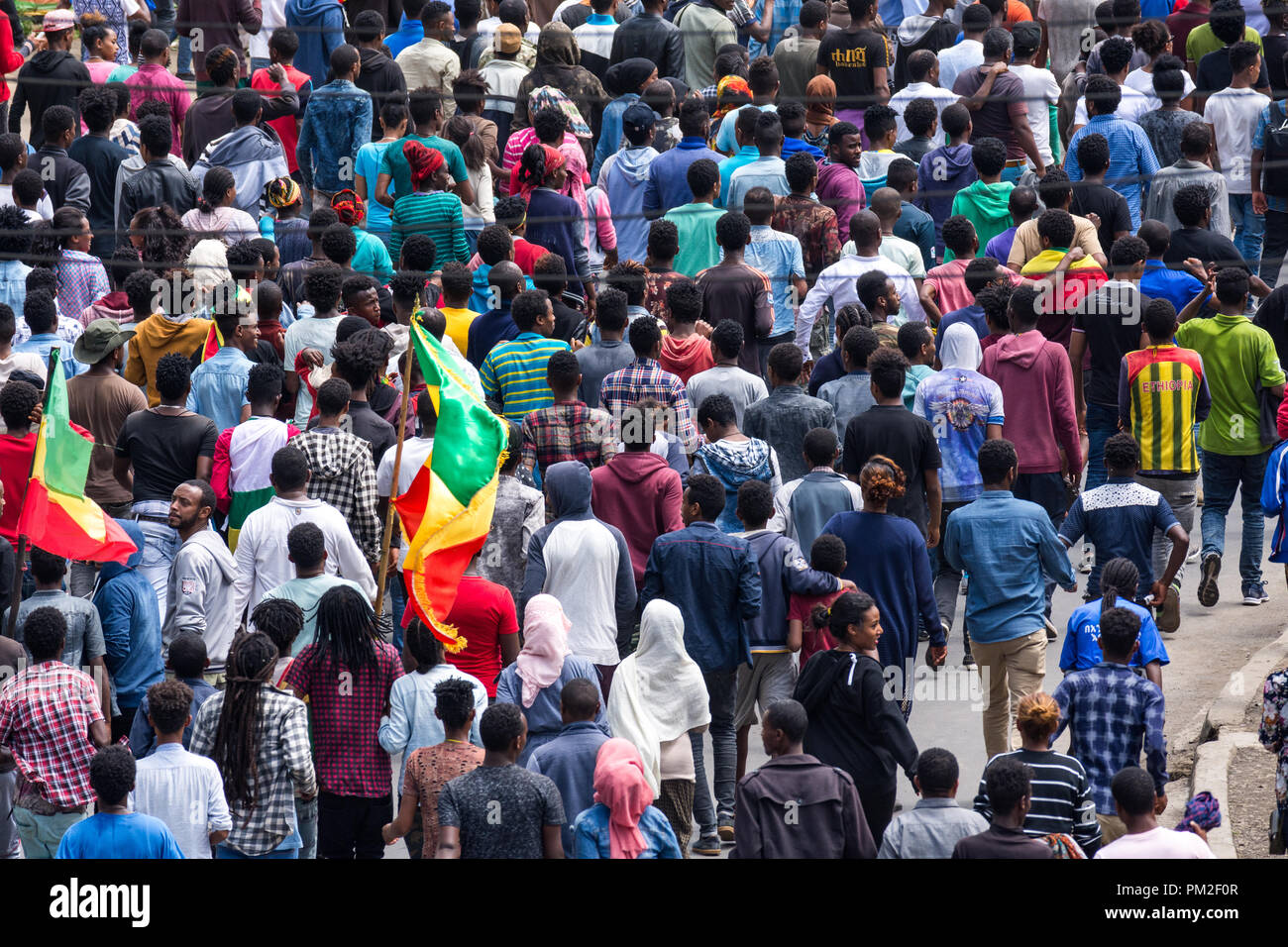 Addis Ababa, Ethiopia . 17th September 2018. A large number of Addis ...