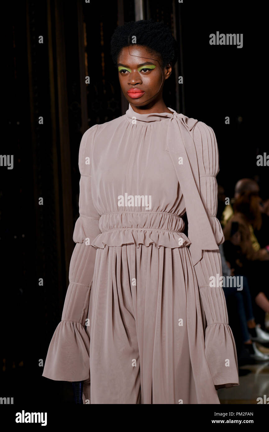 London, UK . 16th September 2018. Designer Starsica showcases is latest ...