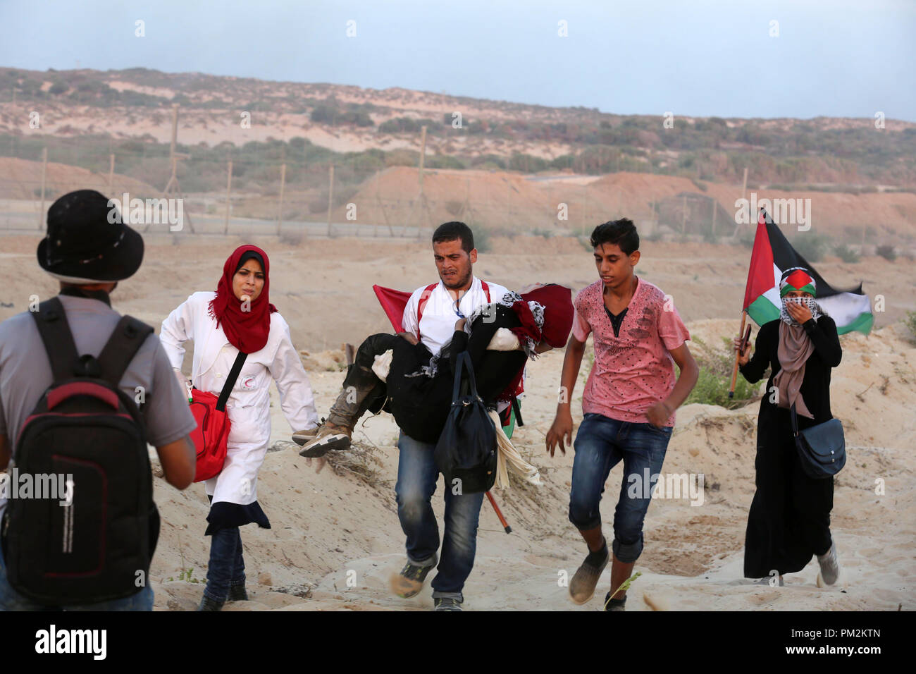 Beit Lahia, Gaza Strip, Palestinian Territory. 17th Sep, 2018. A ...