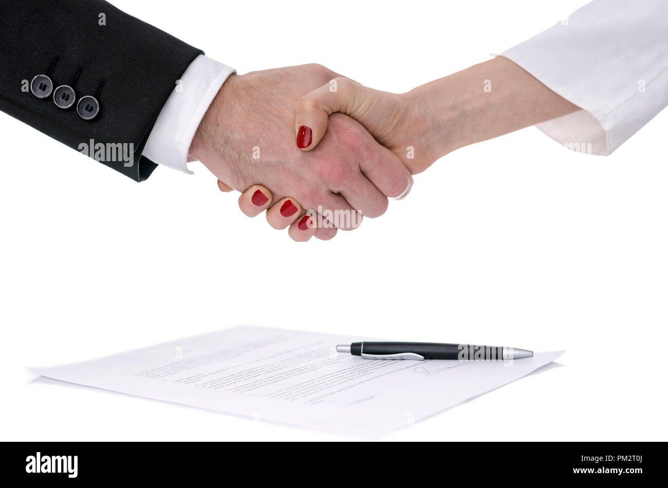 Congratulating contract hi-res stock photography and images - Alamy