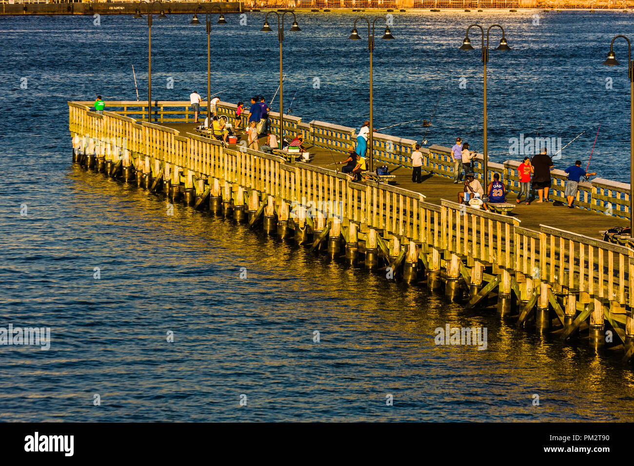 Fishing Pier Fort Trumbull State Park New London, Connecticut, USA ...