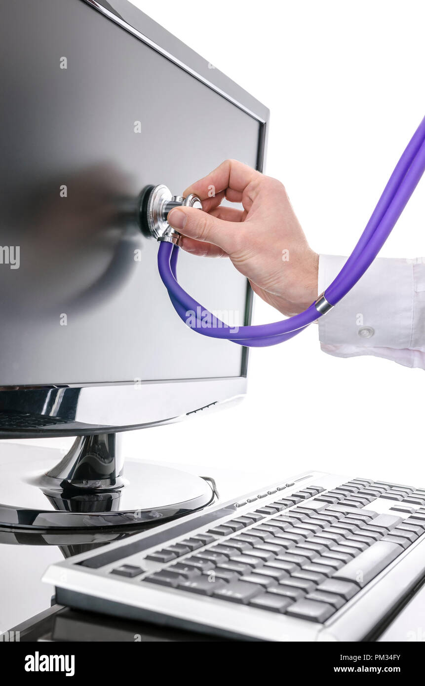 Computer error repair screen hi-res stock photography and images - Alamy