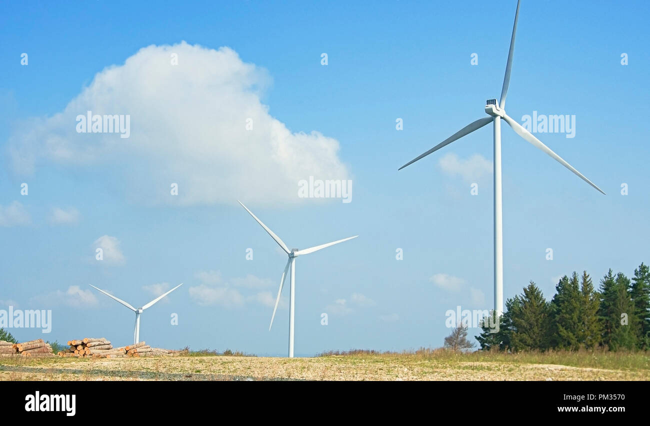 wind turbine farm on the mountain Stock Photo - Alamy