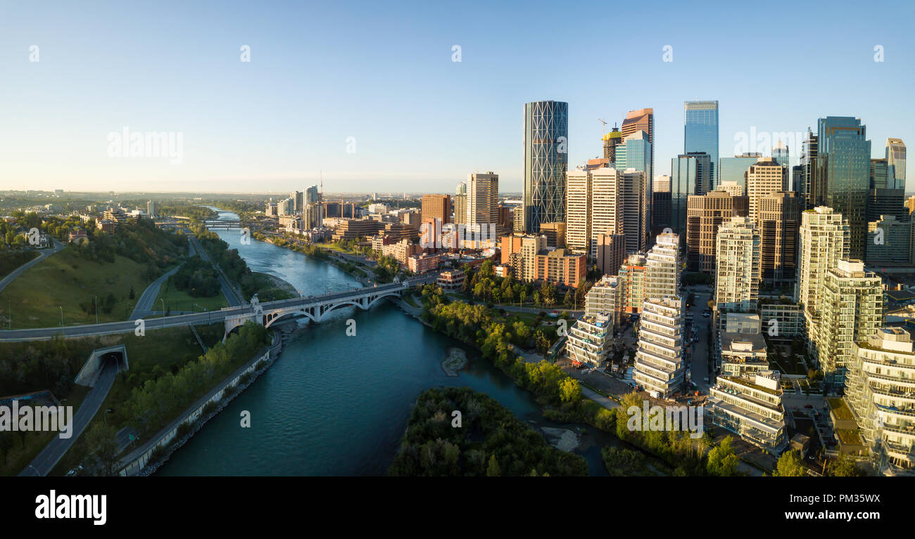 Aerial view of downtown calgary in alberta hi-res stock photography and ...
