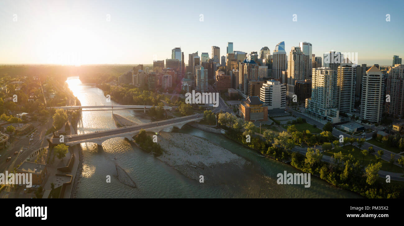 Aerial view of downtown calgary in alberta hi-res stock photography and ...