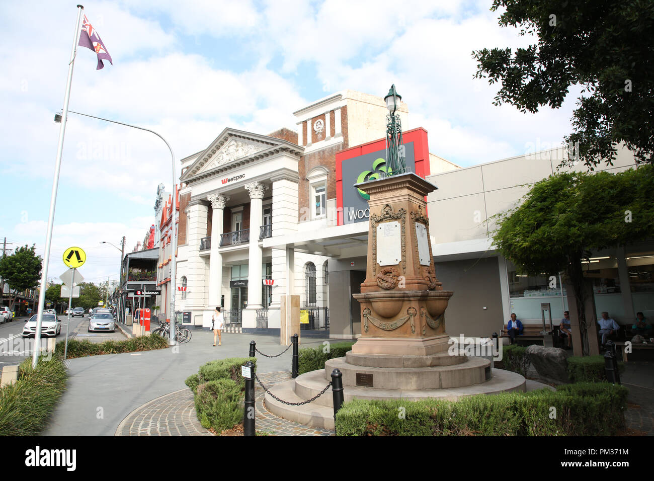 Balmain War Memorial, Darling Street, Balmain. The sandstone obelisk ...