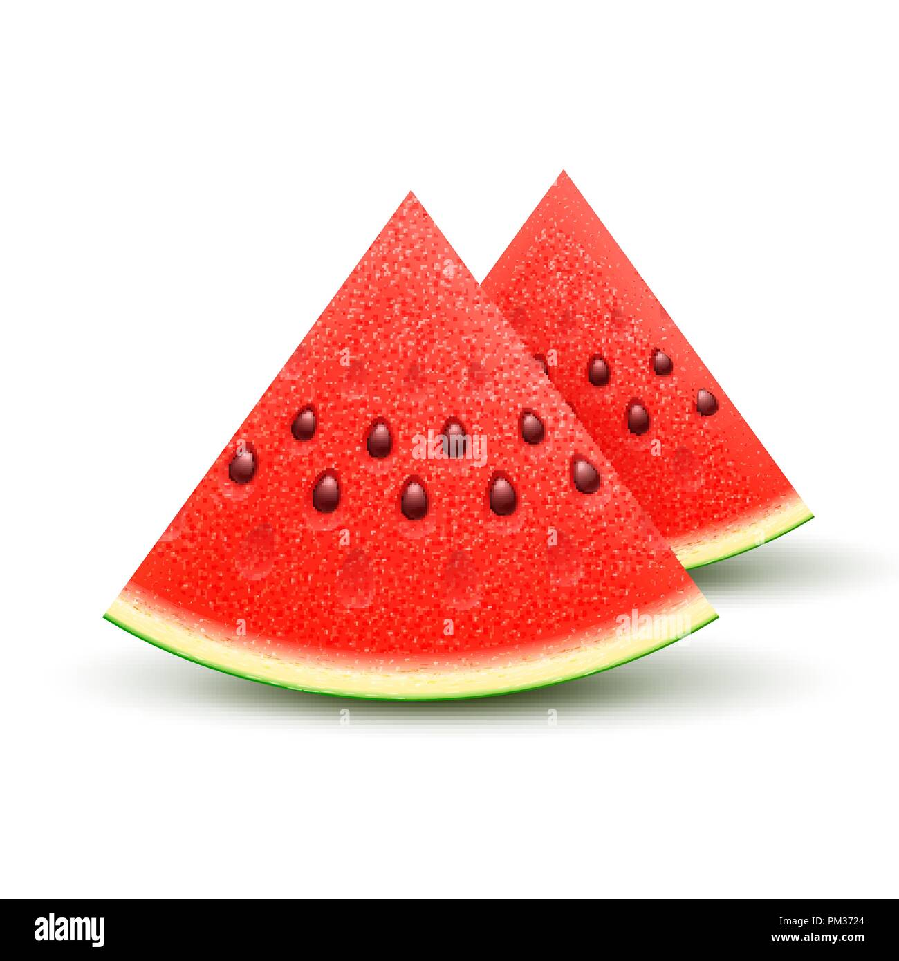 Watermelon juice vector realistic Cut Out Stock Images & Pictures - Alamy