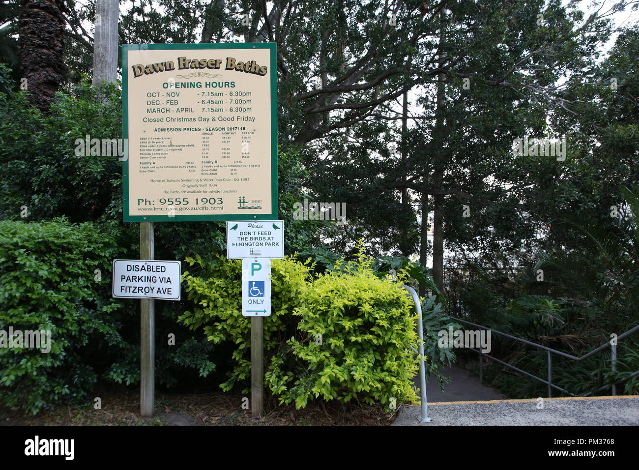Dawn Fraser Baths at Elkington Park, Balmain in Sydney Stock Photo - Alamy