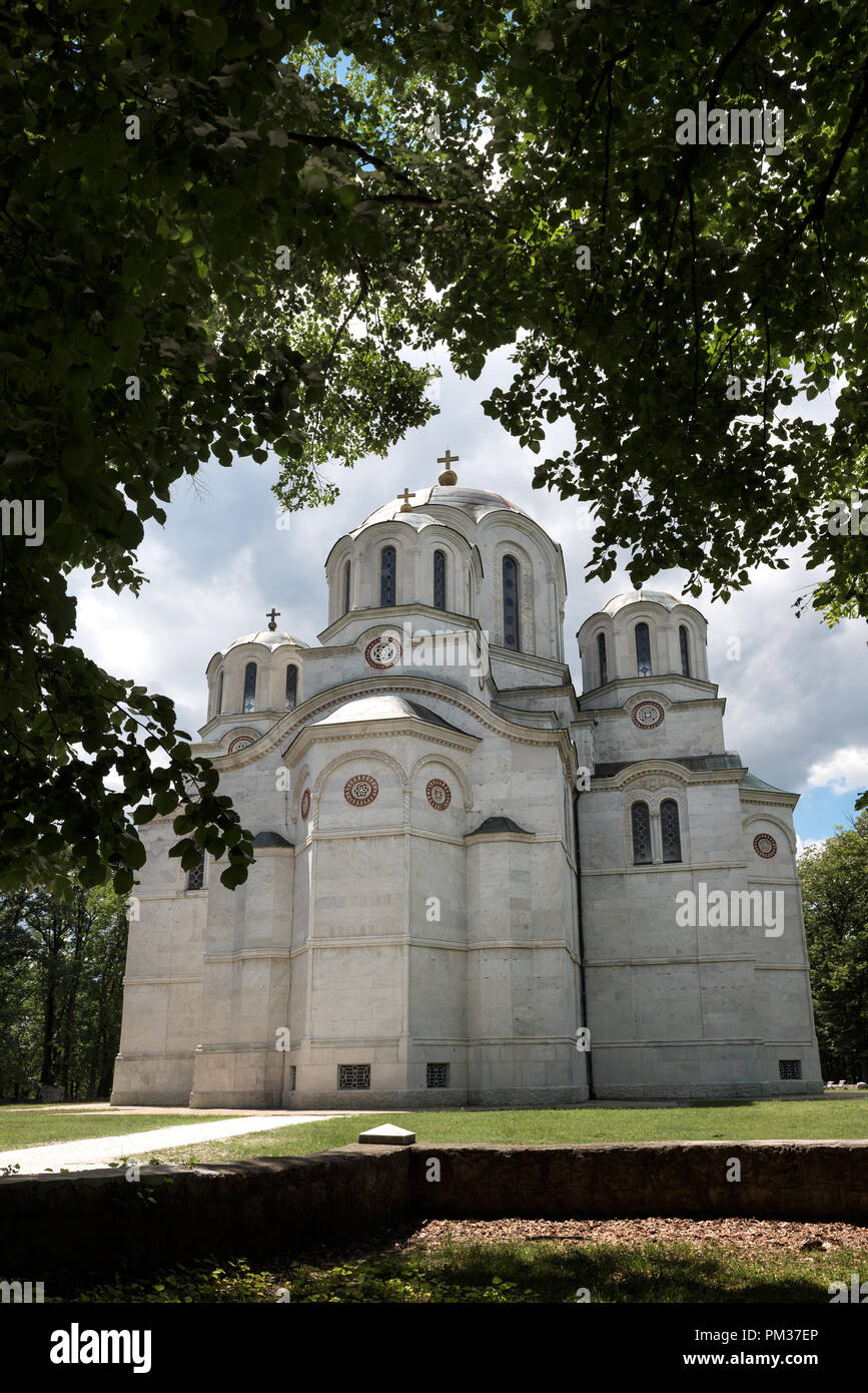 Saint George`s Church Oplenac, is the mausoleum of the Serbian and ...