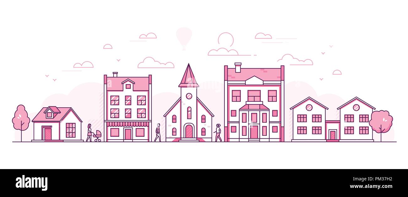 Pink quality street Stock Vector Images - Alamy